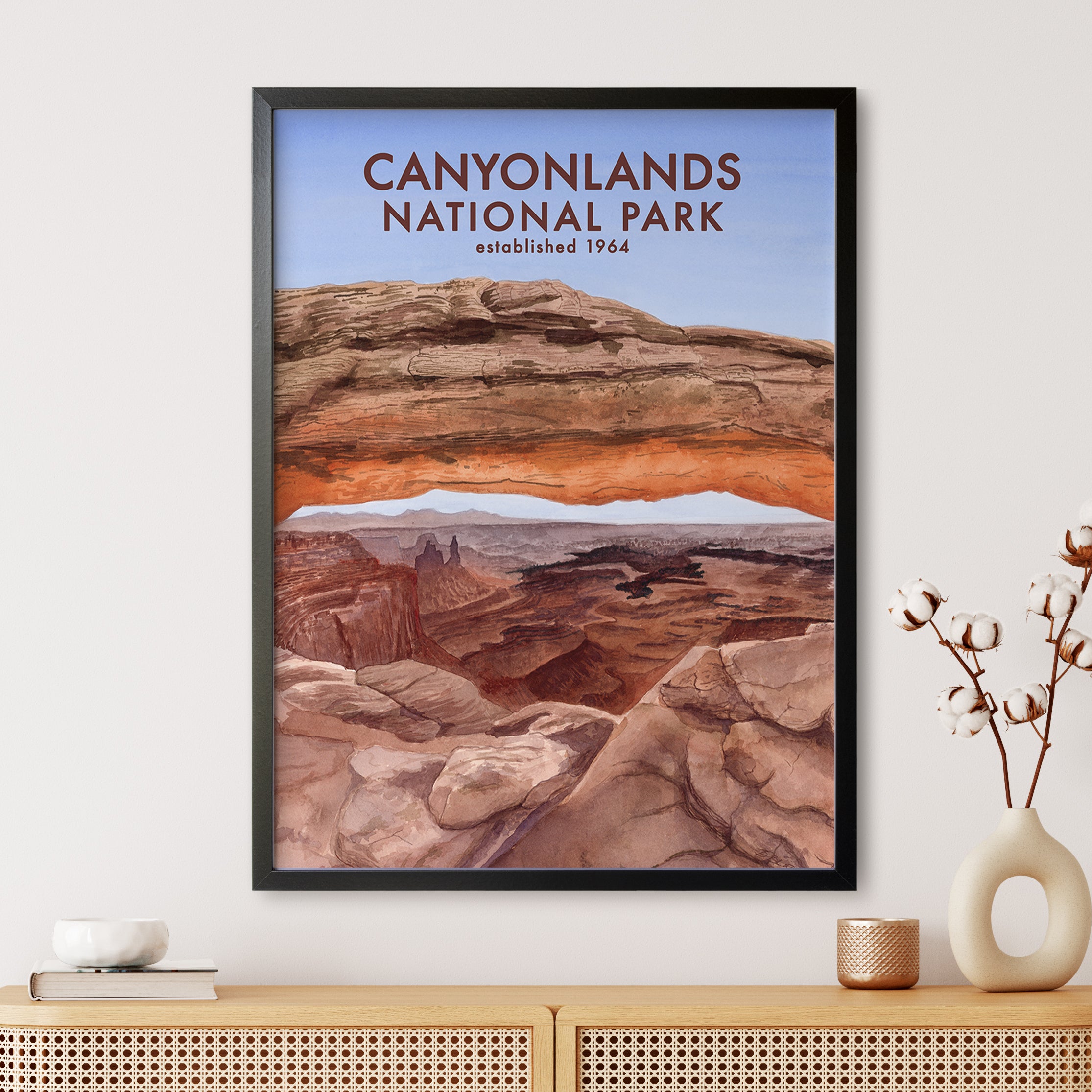 Canyonlands National Park Poster | Utah Travel Art – Tiny Toes Design