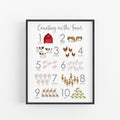 Farm Number Poster | Numbers 1 - 10 Educational Print – Tiny Toes Design
