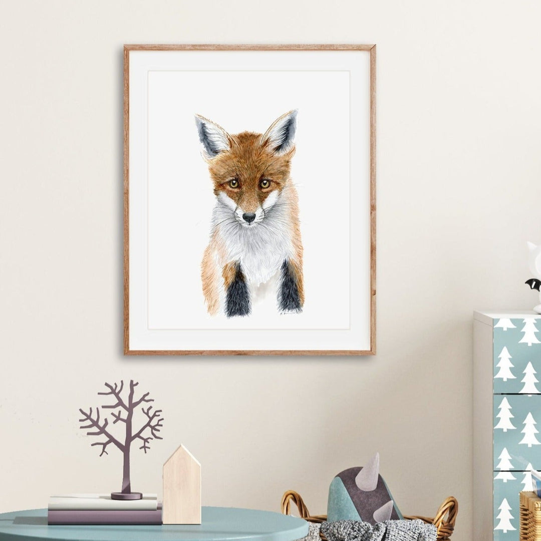 Baby Fox Portrait - Woodland Nursery Art | Brett Blumenthal | Tiny Toes ...