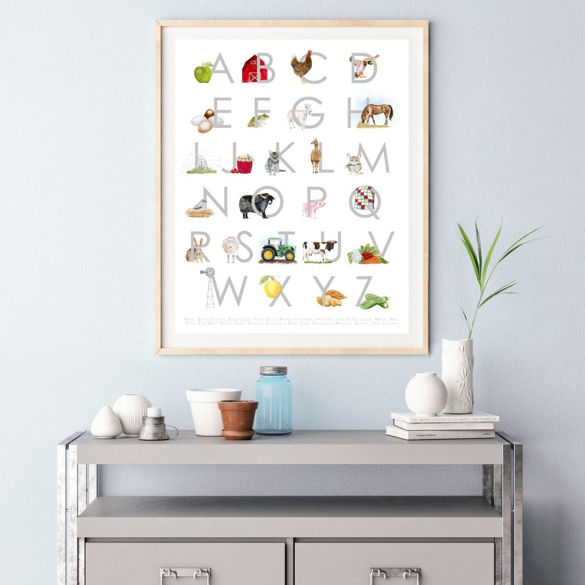 Farm Alphabet Poster - Farm Nursery Decor | Brett Blumenthal | Tiny ...